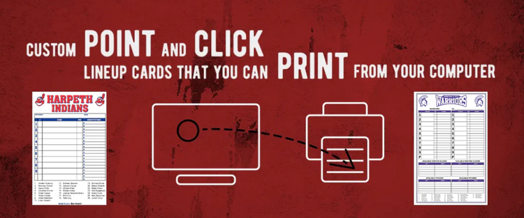 Custom Baseball Lineup Cards and Dugout Charts | Locker Name Plates ...